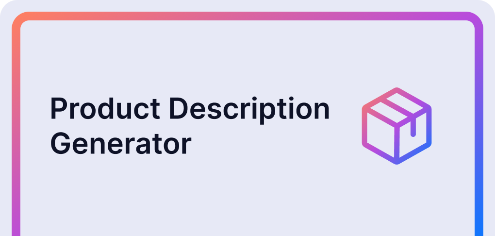 Product Description Generator By Textcortex